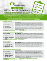 Architect Center for Steelscape Metal Roofing and Siding Colors