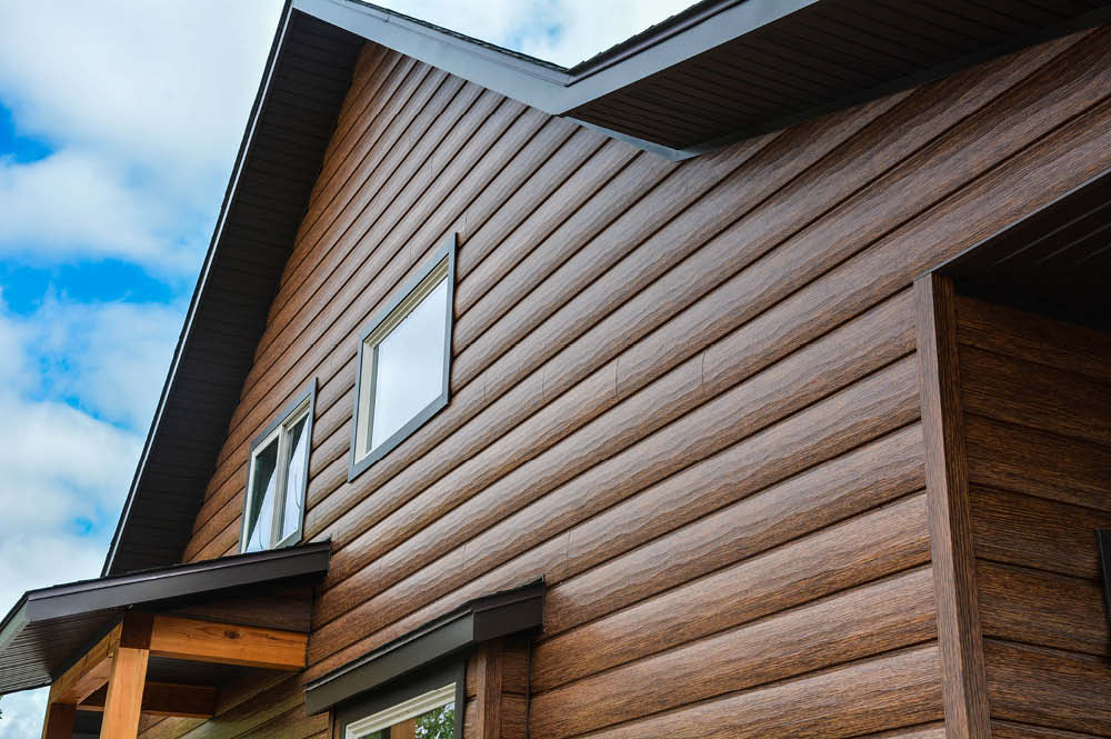 TruLog Woodgrain Siding | Metallic-coated and pre-painted steel By ...